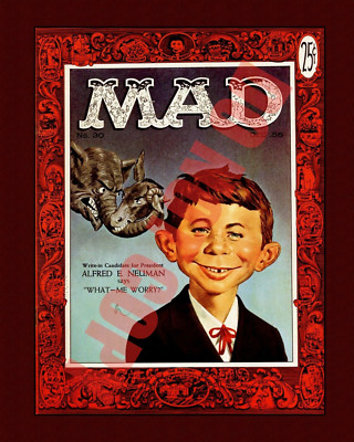 Circa 1956 Mad Magazine Cover Art Comic Book Issue # 30 8x10 Photo FREE ...