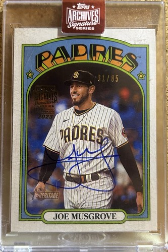 JOE MUSGROVE 2024 Topps Archives Heritage AUTO Card # 61/85 PADRES | eBay