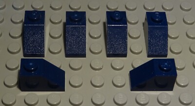 Lego Brick Slope Positive 1x2 Dark Blue 6 Pieces | eBay UK