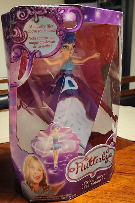 Flutterbye Stardust Flying Fairy Fèe Volante Purple Blue doll ...