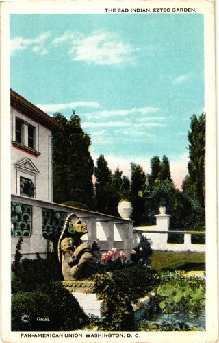 Aztec Sad Indian Pan American Union Washington DC Postcard 1920s | eBay