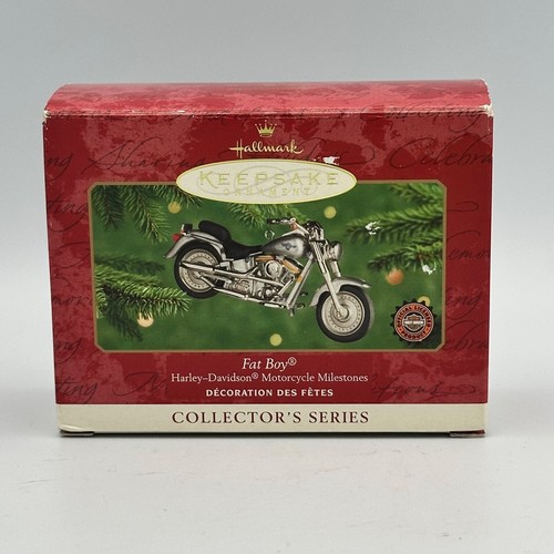 Hallmark 2000 Keepsake FAT BOY Harley Davidson Motorcycle Milestones ...