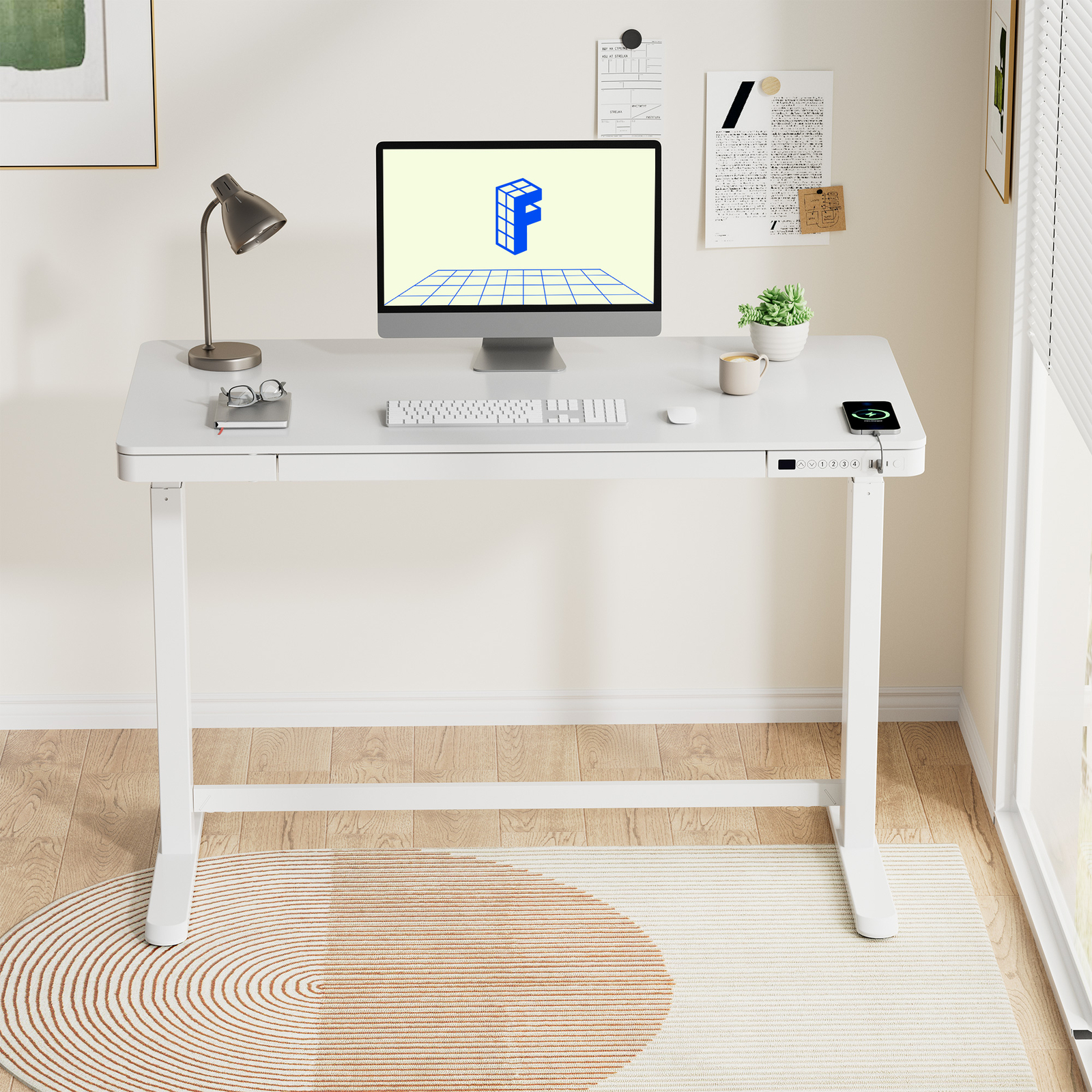 FlexiSpot 48″ Standing Desk Height Adjustable Home Office Computer Desk ...