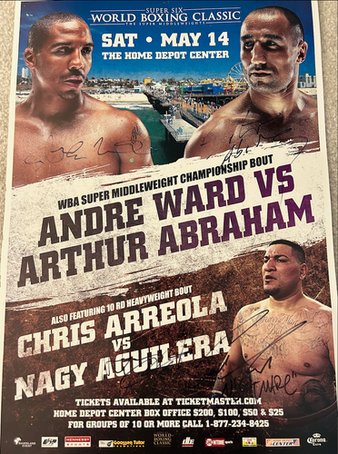 WBA Championship Signed Poster 2011 Andre Ward vs Arthur Abraham ...