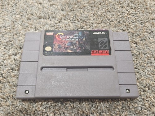 Contra 3 III: The Alien Wars - (SNES) 1991 Cartridge Only Tested ...