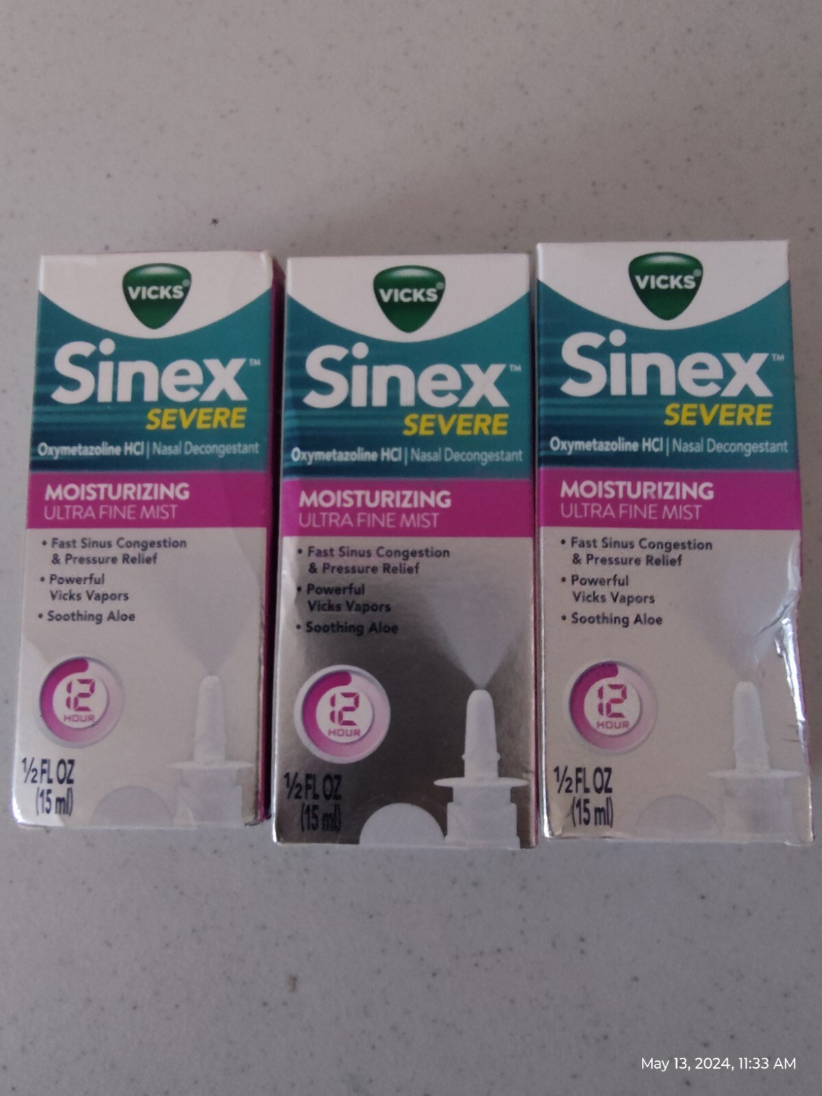 Sinex Severe, Moisturizing Ultra Fine Mist, 0.5 fl oz (15 ml) | eBay