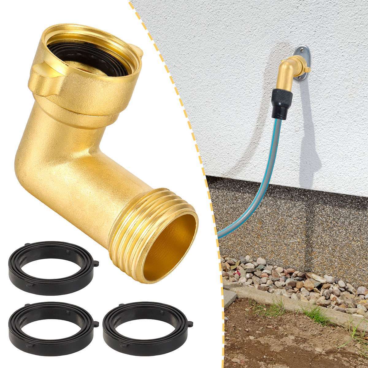1/3/5pcs Elbow Water Hose Adapter 90 Degree Garden Hose Elbow Connector ...