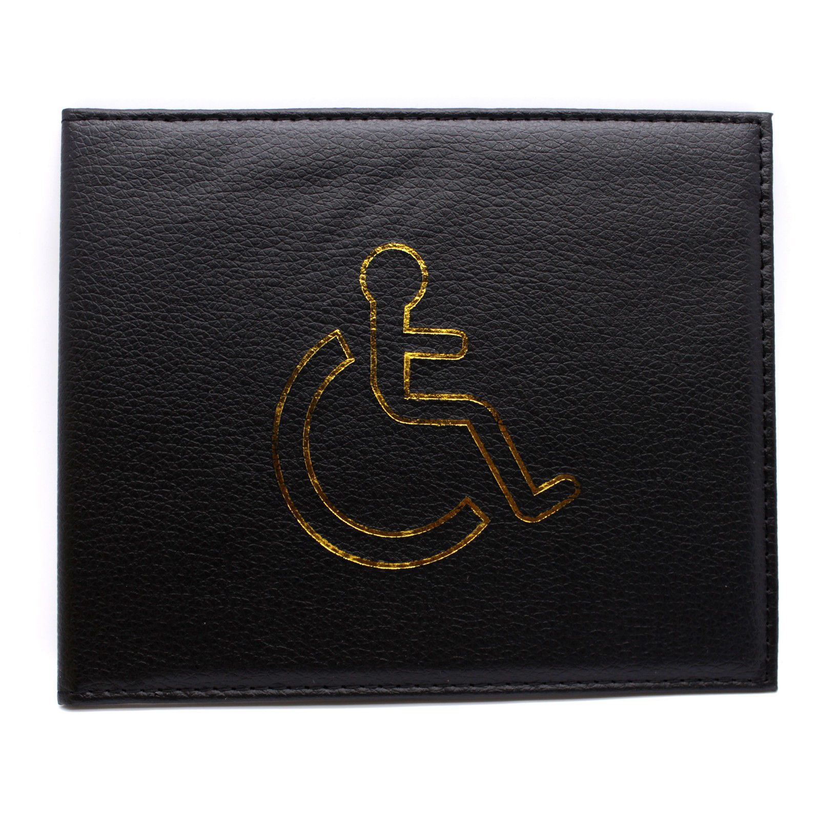 PU Leather Disabled Badge Holder - Parking Permit Hologram Display ...