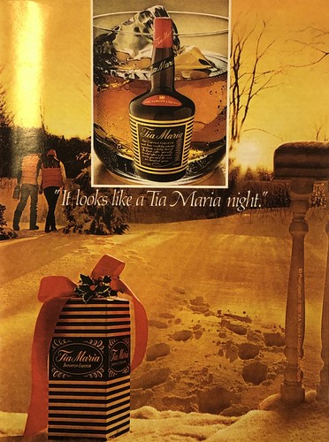 1980 Tia Maria Famous Liqueur PRINT AD Christmas VTG 80s A Tia Maria ...