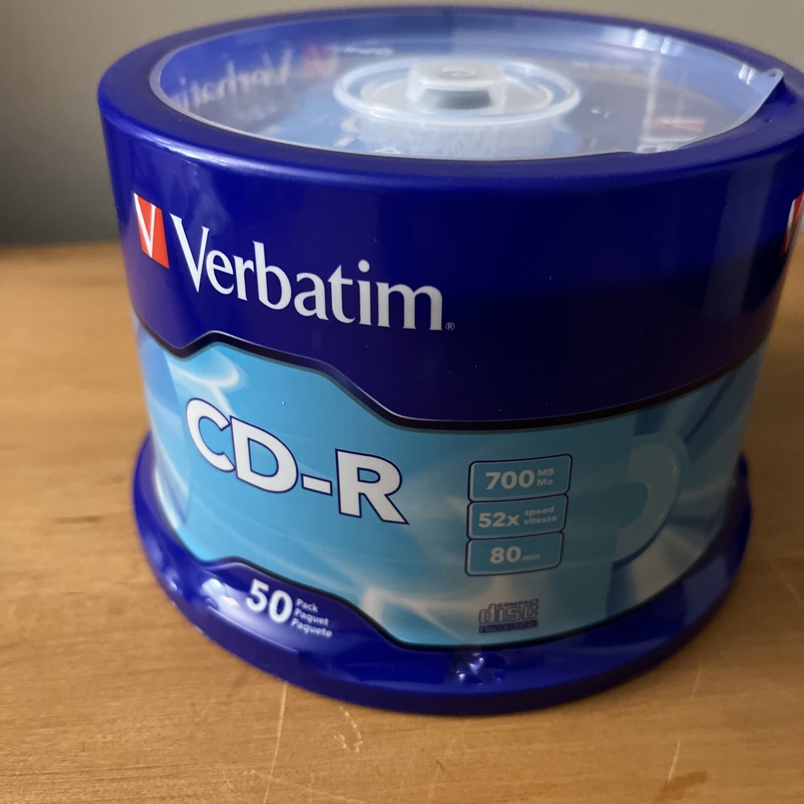 50 Pack Music CD-R Discs Media for Audio MP3 Data Recordable Spindle ...