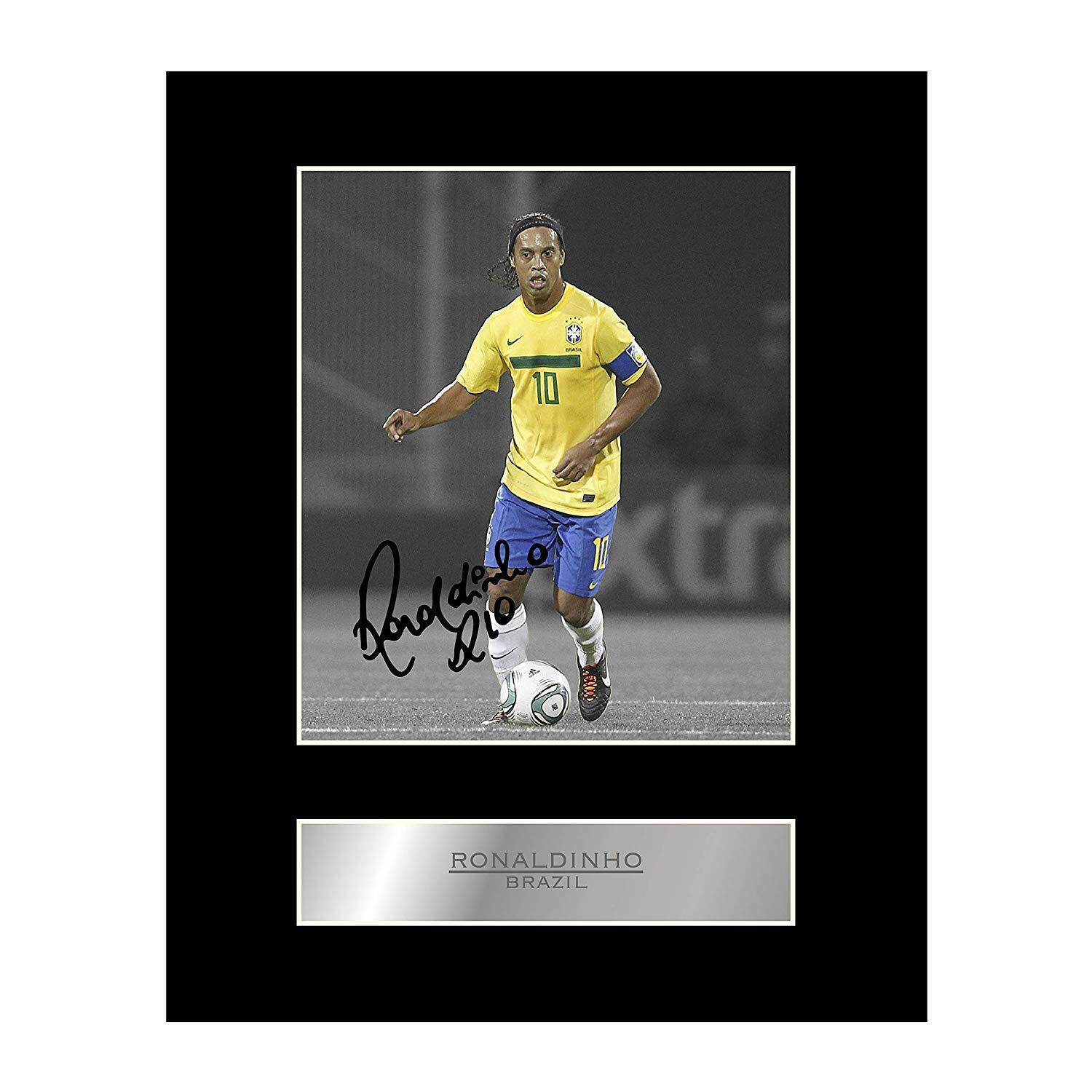 Ronaldinho Signed Mounted Photo Display Brazil FC #1 | eBay