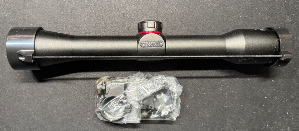 Simmons 22 Mag Matte Black 4x32 Hunting Riflescope w/Rings Truplex ...