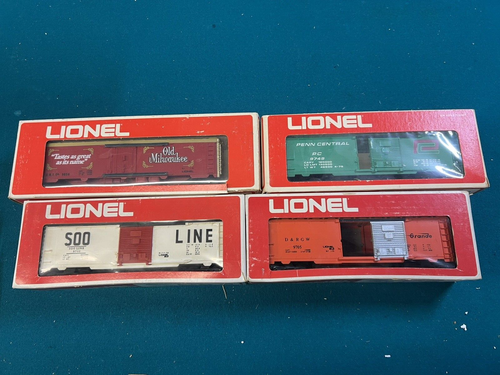 lionel box cars set of 4 o guage | eBay