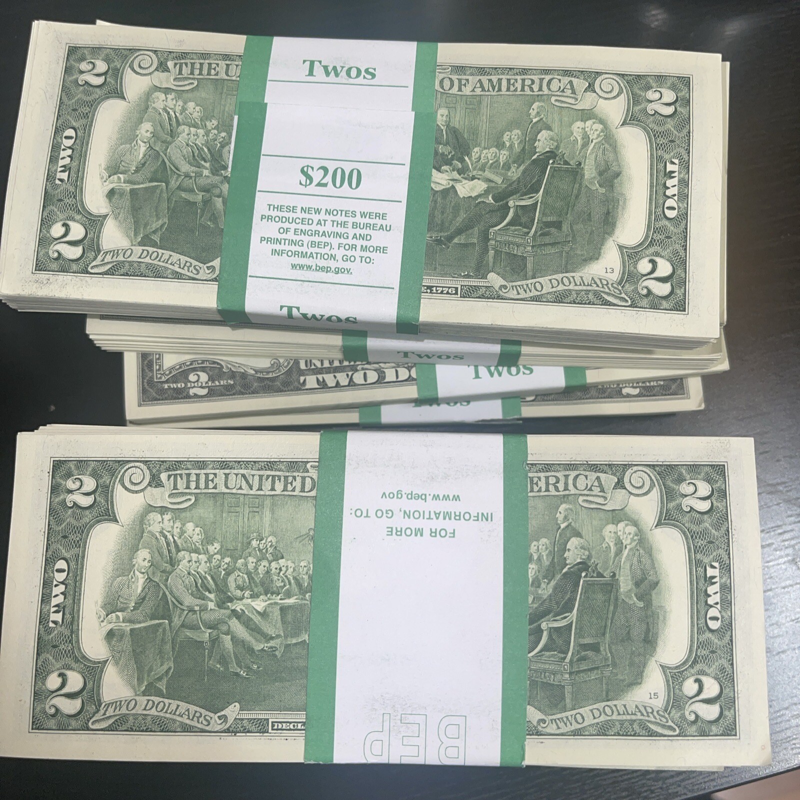 $2 Bank Note Series Chicago Sequential Notes Lot of 100. 2017A | eBay