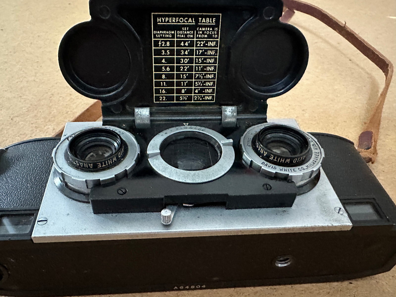 David White STEREO REALIST 35MM FILM CAMERA with 35MM F3.5 LENS & Case ...