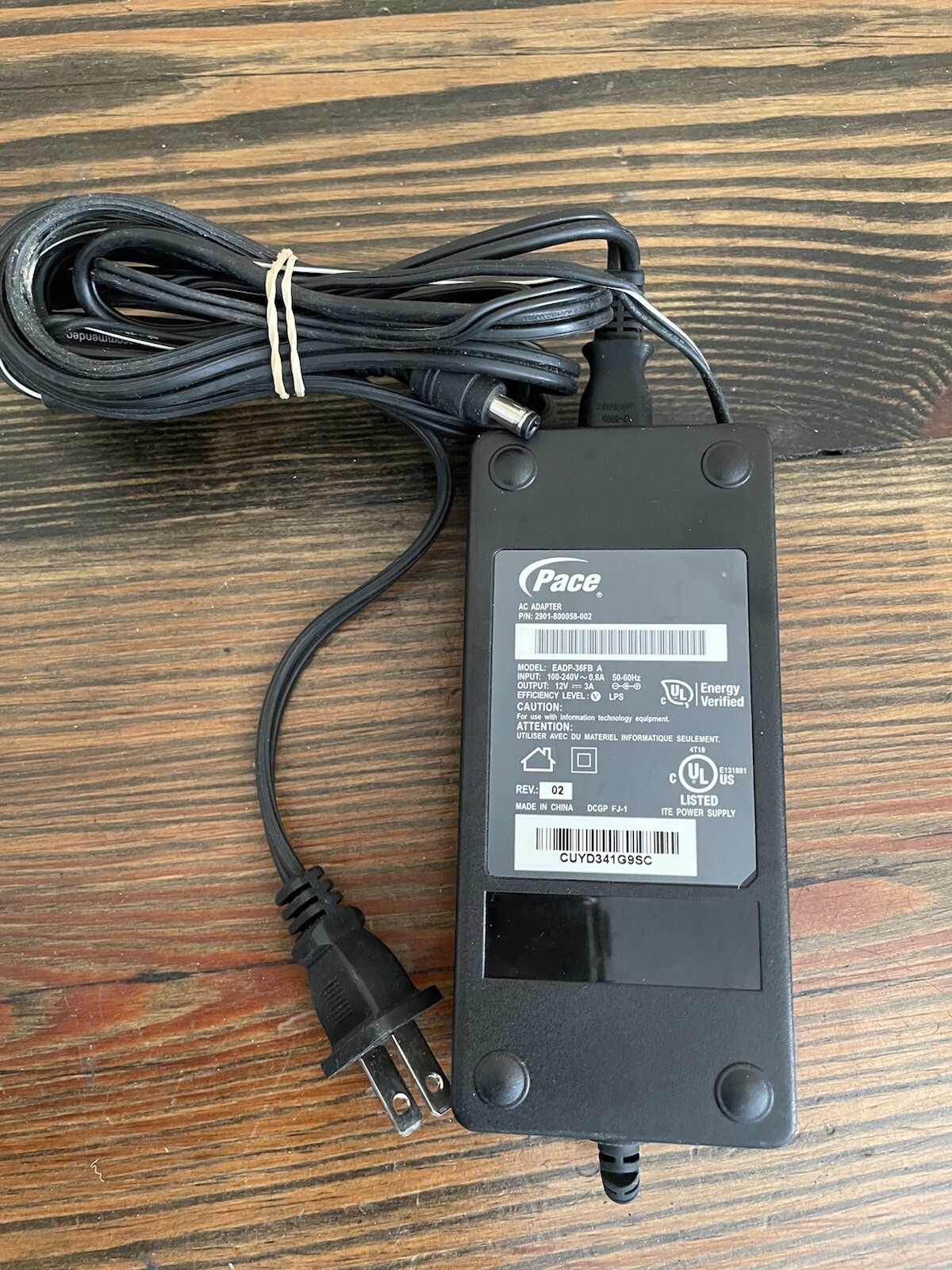 Pace EADP-36FB AC Adapter Output 12V 3A Power Supply Transformer ...