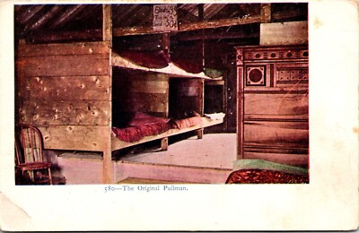 Postcard The Original Pullman - Two to a Bed 50 cents - Humor - c1901 ...