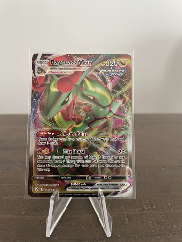 Rayquaza Full Art VMAX Evolving Skies Pokemon Card 111/203 | eBay