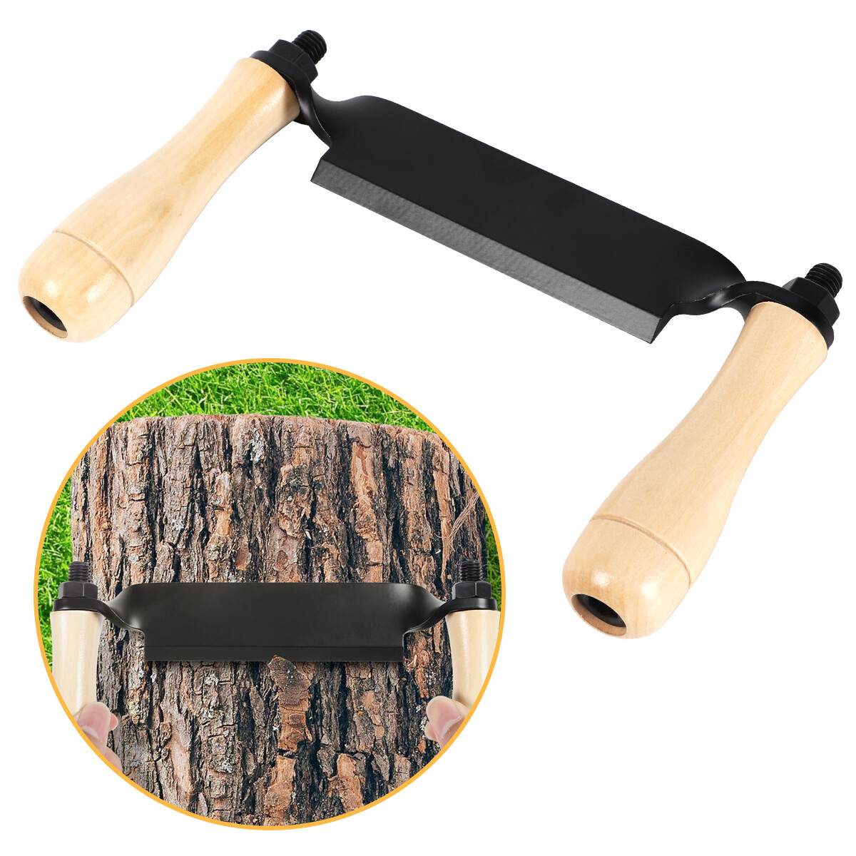 Felled | Draw Shave Knife – 8 IN Straight Draw Knife Straight ...
