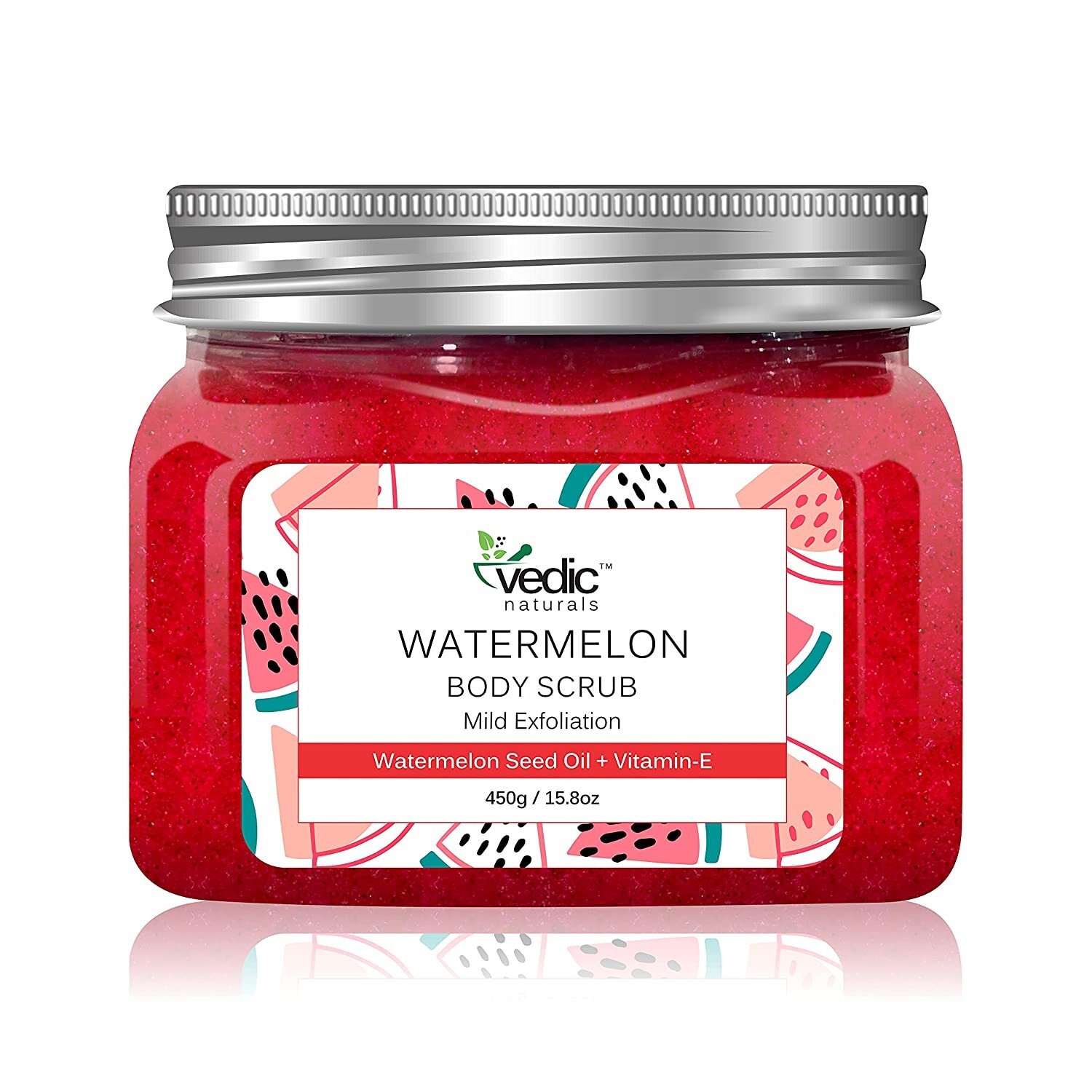 Vedic Naturals Watermelon Body Scrub 450gm | Tan Removal | Removes Dead ...
