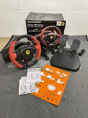 THRUSTMASTER/XBOX Ferrari 458 Spider Racing Wheel, Pedals, Manual ...