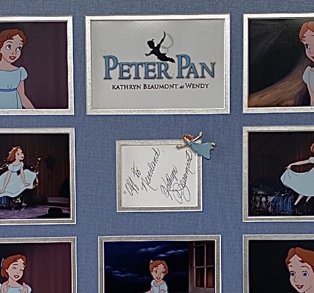 Kathryn Beaumont signed Autographed Frame 19 X 23 Disney’s Peter Pan ...
