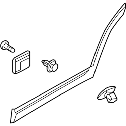 New Genuine Kia Sorento Rear Body Side Molding Garnish Driver Left OE ...