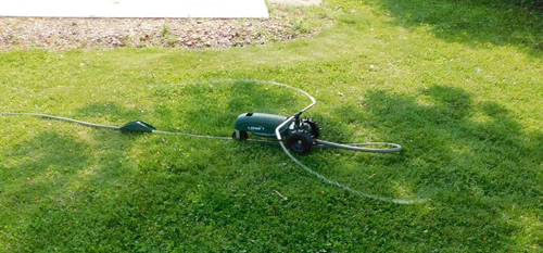 25-623 Orbit Tractor Lawn Sprinker w extra sprinker Tubes Works Tested ...