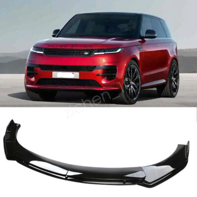 For Range Rover Sport Land Rover Black Gloss Front Bumper Lip Splitter ...