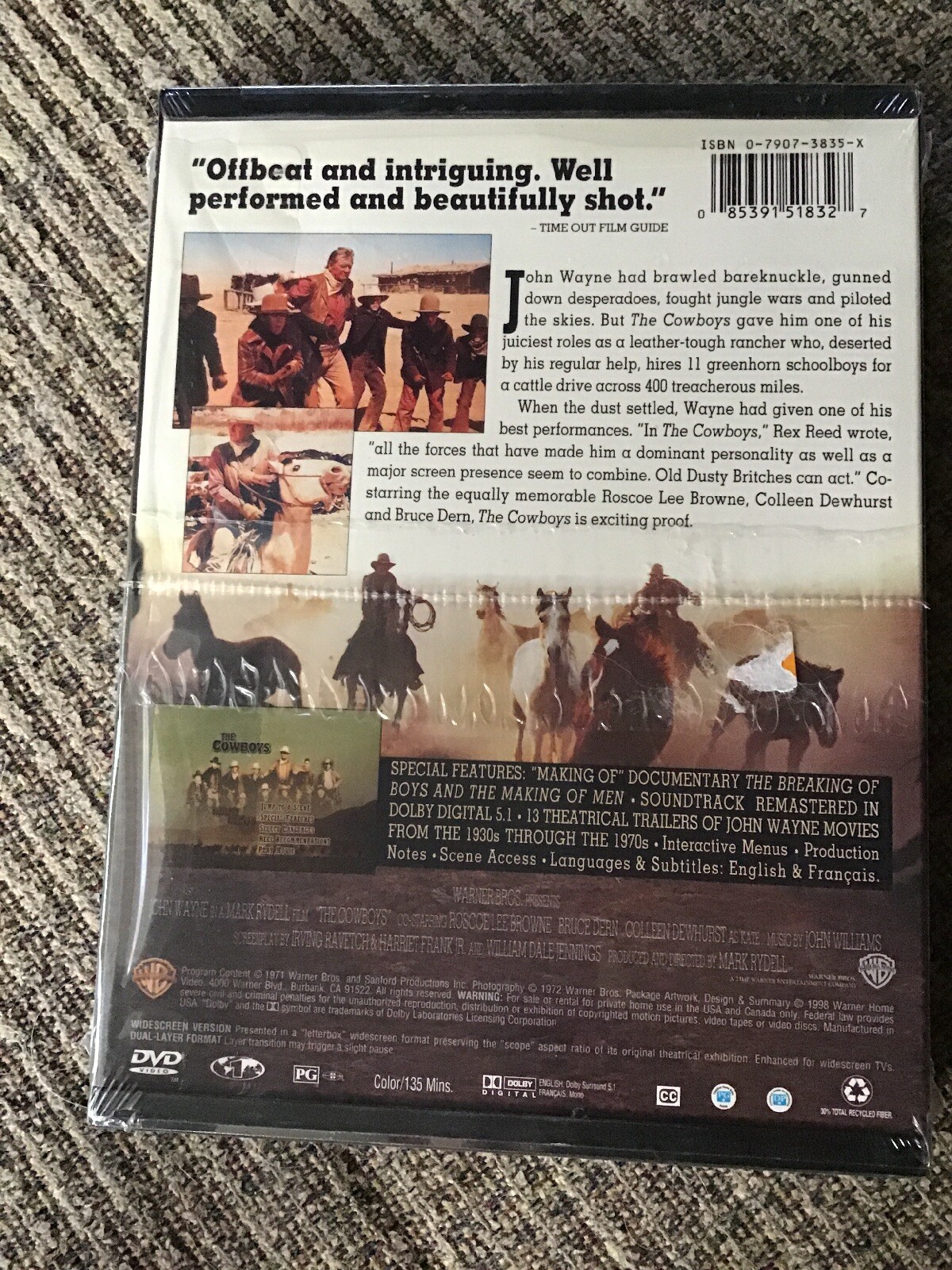 THE COWBOYS (DVD, 1971) JOHN WAYNE, BRUCE DERN OOP BRAND NEW | eBay