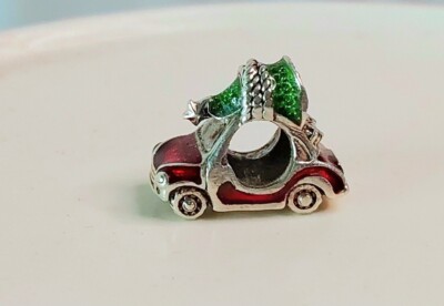 PANDORA Festive Car & Christmas Tree Holiday Charm 925 Silver | eBay