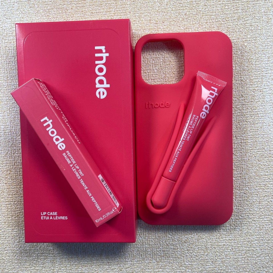 Rhode "Summer Lip Gloss" & 3D Silicone Case For iPhone 17 Pro Max 16 15 ...