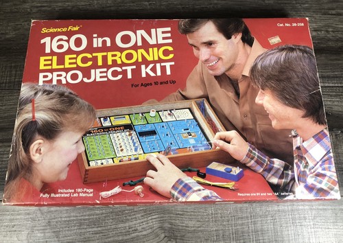 RadioShack SCIENCE FAIR 160 In 1 ELECTRONIC PROJECT KIT #28-258 W ...
