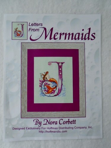 Letters From Mermaids Cross Stitch Pattern J By Nora Corbett | eBay