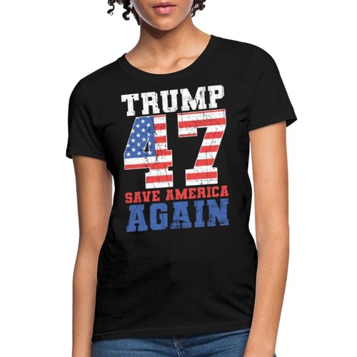 2025 Patriotic Save America Again Trump 2024 Campaign Design Women's T ...