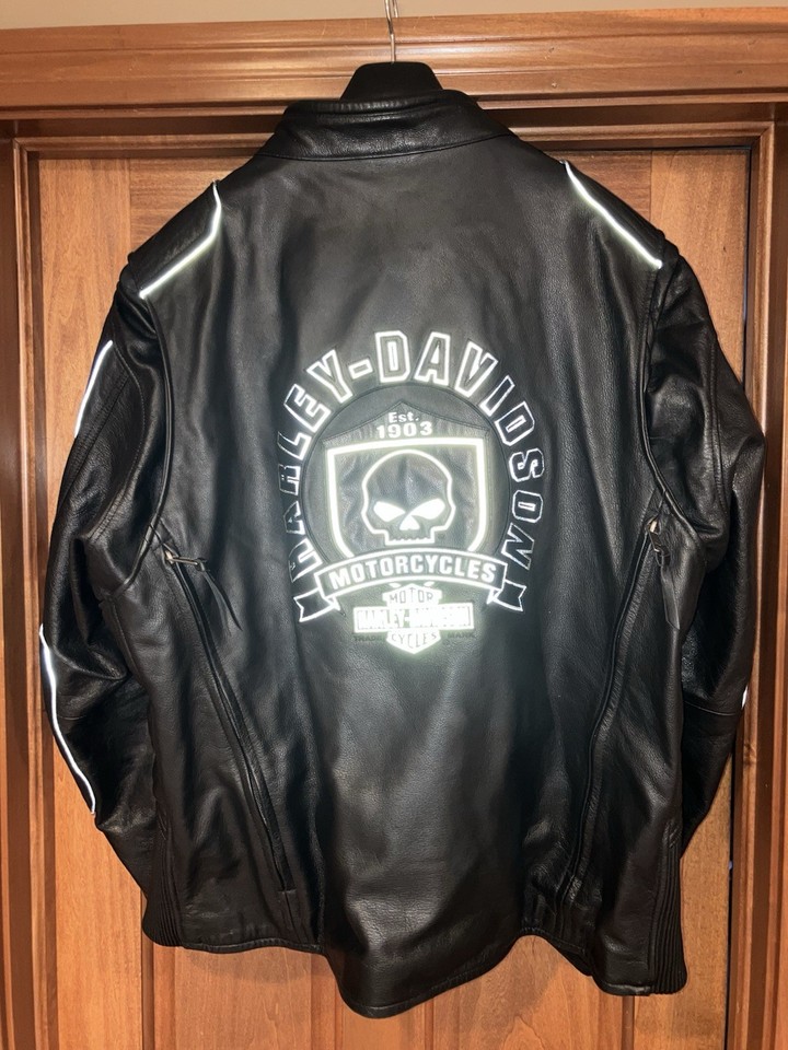 Harley Davidson Willie G Aurora 3 in-1 Leather Jacket Genuine HD 98097 ...