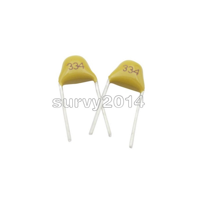 100Pcs 0.33uF 330nF 334 50V Monolithic Ceramic Chip Capacitor | eBay