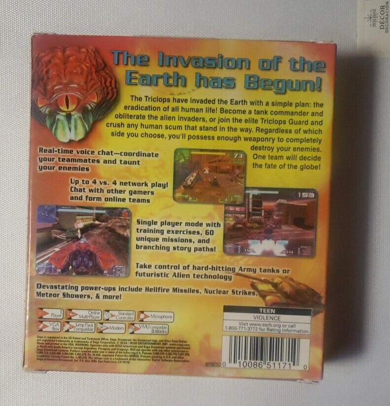 Alien Front Online (Sega Dreamcast, 2001) 10086511710| eBay