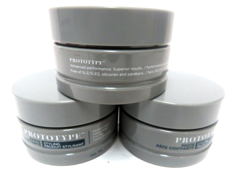 3 x Prototype Paste Matte Finish 3 oz Men's Medium Hold Styling Made in ...
