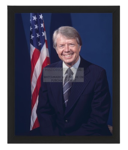 PRESIDENT JIMMY CARTER OFFICIAL WHITE HOUSE PORTRAIT 1981 8X10 FRAMED ...