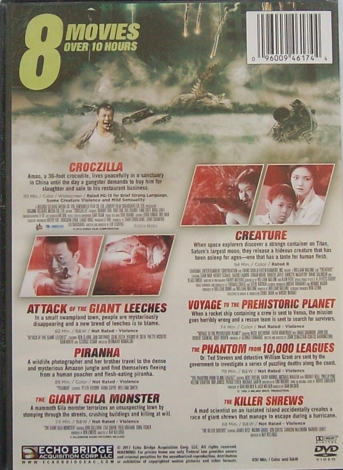 Croczilla, + 7 Bonus Creature Features: Piranha/Killer Shrews... (DVD ...