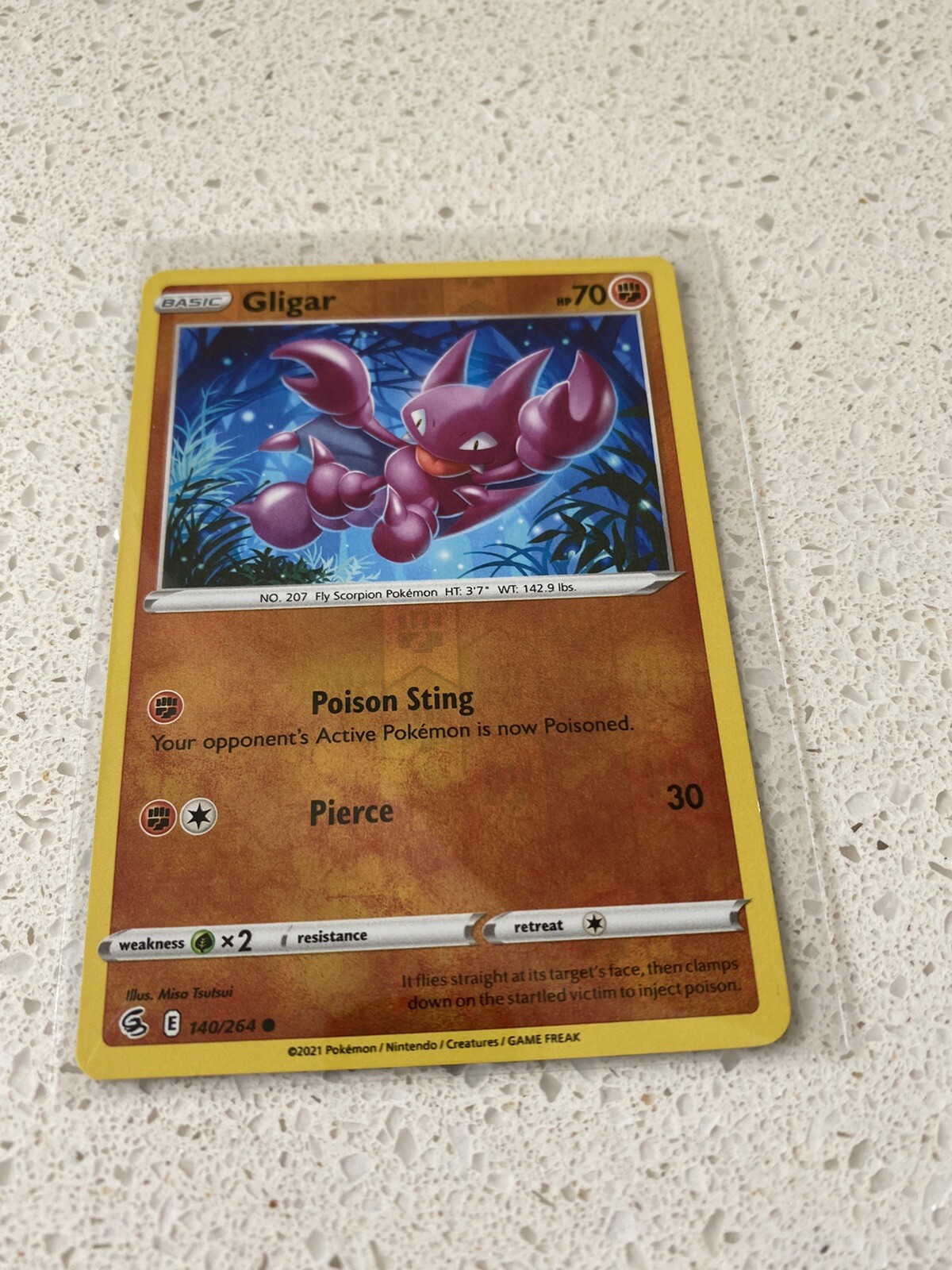 Pokemon TCG | GLIGAR | Reverse Holo Rare | 140/264 | Fusion Strike | eBay