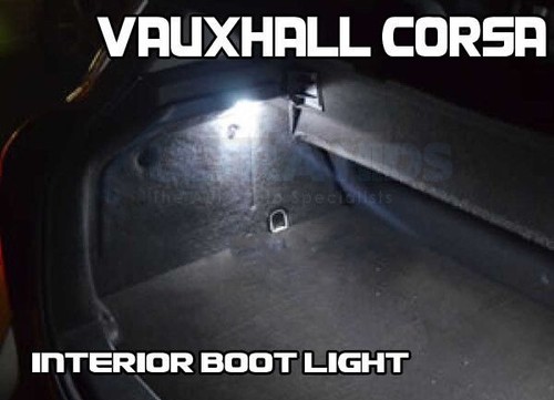 1x Vauxhall Corsa D VXR LED Boot Light Bulb Bright Xenon White Canbus ...
