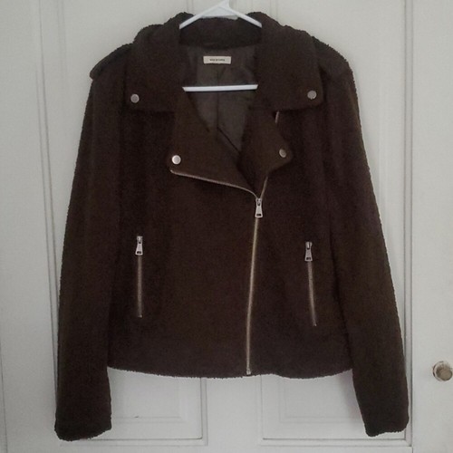Max Studio Faux Sherpa Moto Jacket | eBay