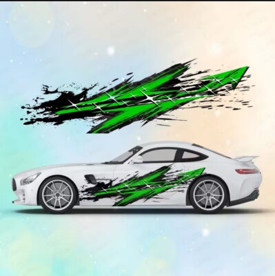 Flame Car Decals; Flame Racing Sport Livery Decal For Both Sides Of Car ...