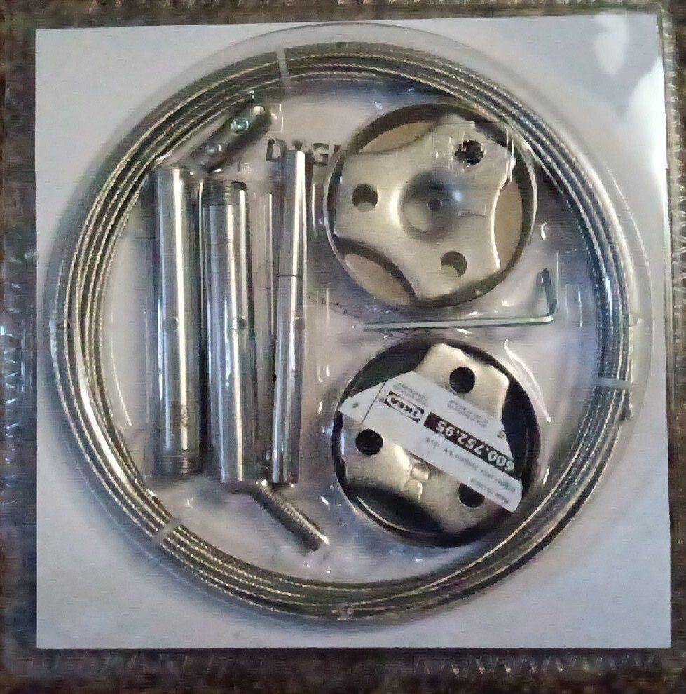 IKEA DIGNITET 600.752.95 Curtain Wire Rod Set Stainless Steel 5 meter ...