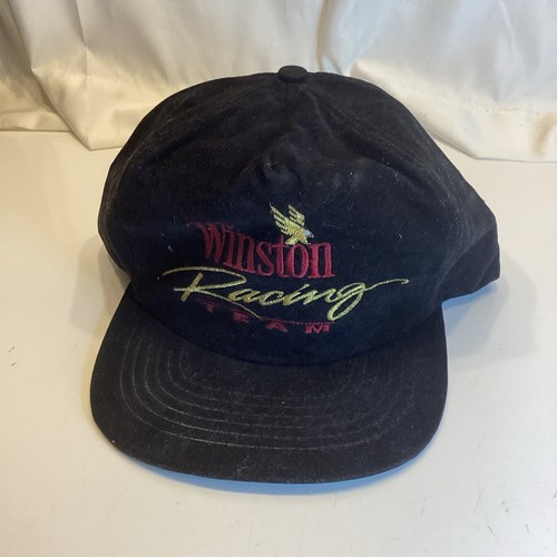 Vintage Winston Racing Team SnapBack Trucker Hat Black Embroidered ...