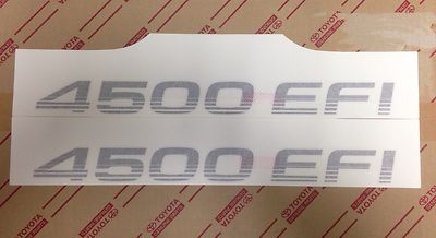 Genuine OEM Toyota Land Cruiser 4500 EFI Decal 100 105 series- PAIR | eBay