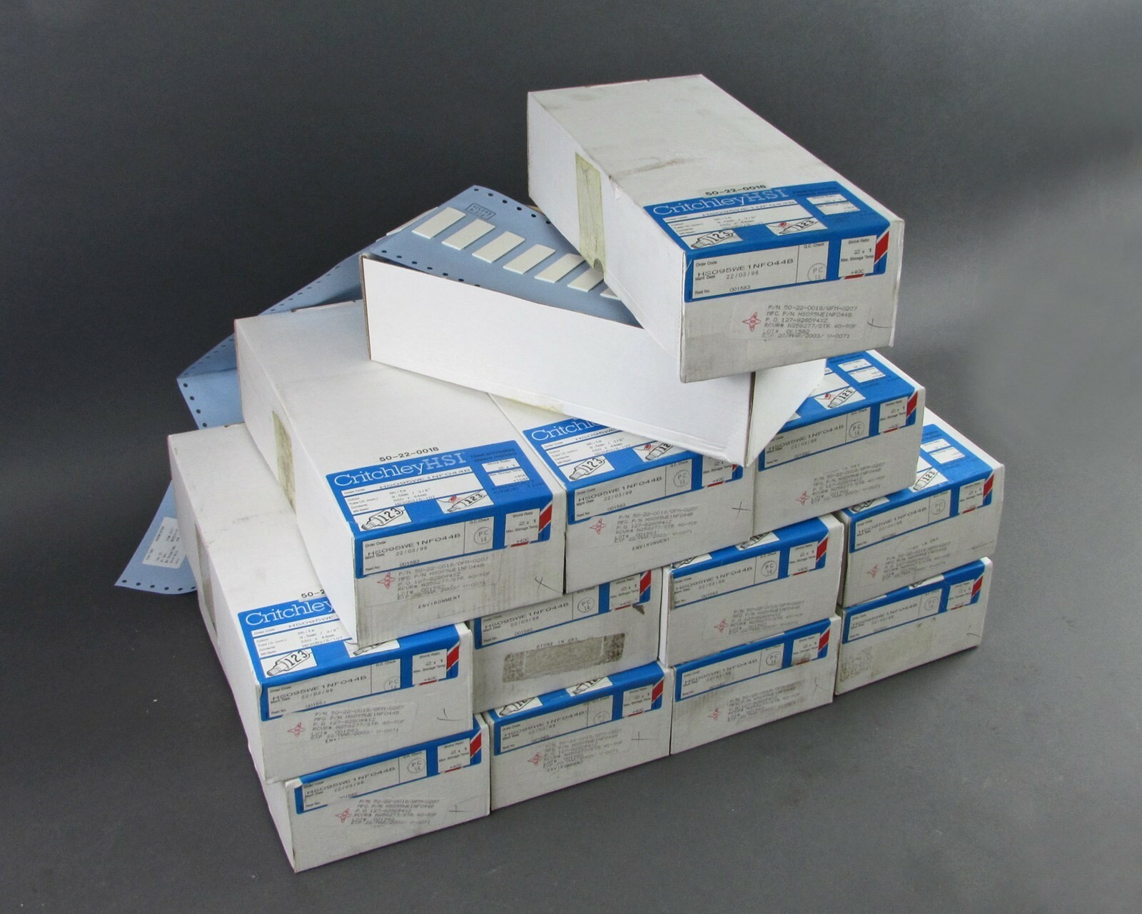 Lot of (6,600) Critchley HSI 50-22-0018 White Cable Markers Marker 44mm ...