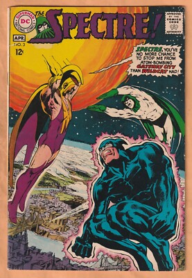 DC THE SPECTRE No. 3 (1968) Wildcat Appearance! Adams Cover & Art! VG+ ...